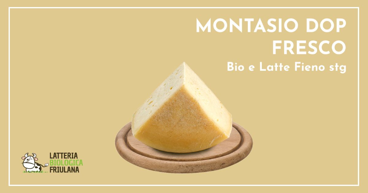 Montasio dop biologico fresco con latte fieno